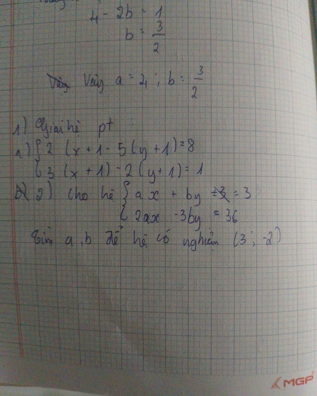 -2b bi 2 3 Dag Very a = 2; 6: Waihe pt A) 2 (x + 1-5 (y + 1) = 8 37w 2 ...