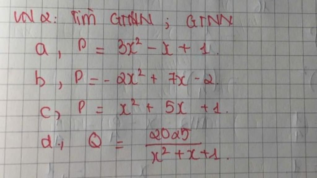 Vol 2: Tim GINN j GINN a b C ナ d. P P P Q - 3x²-4+1 2x² + 7x-2 x4 5x +1 ...