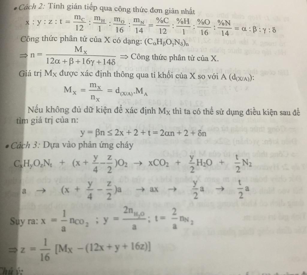 Cách 2: Tính gián tiếp qua công thức đơn giản nhất mcm momN : x y z t ...