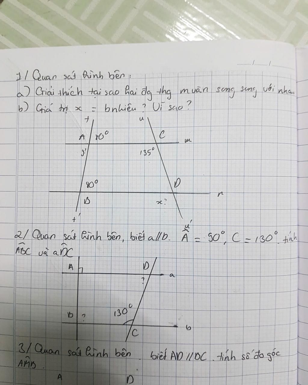 I/ Quan sát hình bên a) Giải thích tại sao hai đô thg muốn sang sang b ...