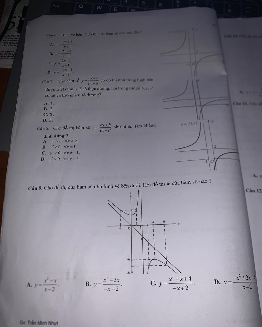 an adn phd The hd var khong dar o Qual deo sibu W Tab E Câu 6. Hình vẽ ...