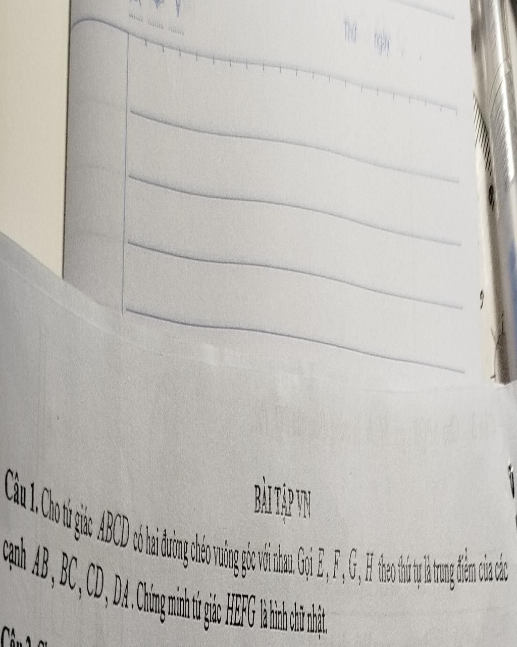 Th BAI TIP UN cah AB, BC, CD, DA. Ching gc HEFG With chi