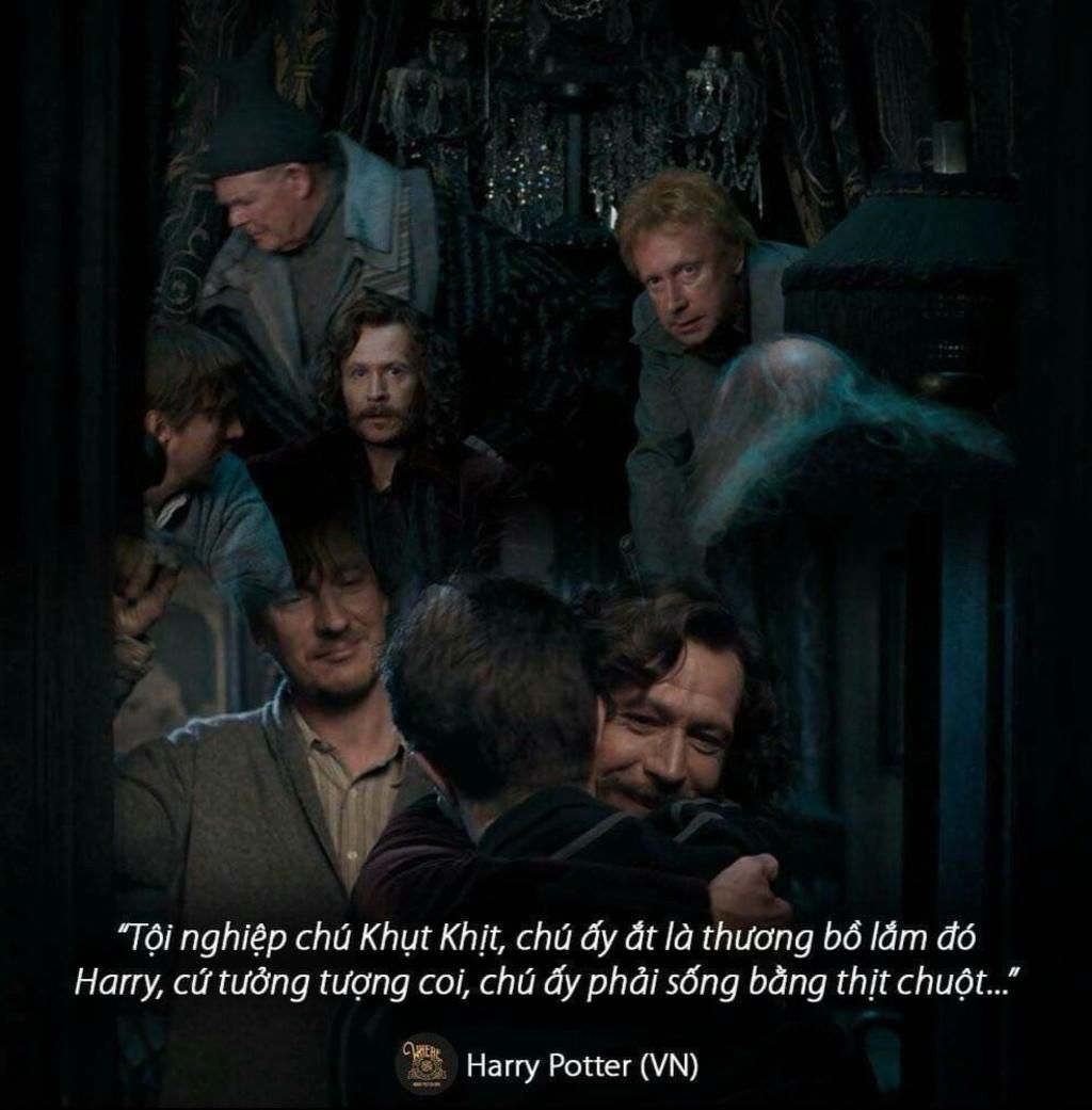 “Tội nghiệp chủ Khụt Khịt, chú ấy ắt là thương bồ lắm đó Harry, cứ ...